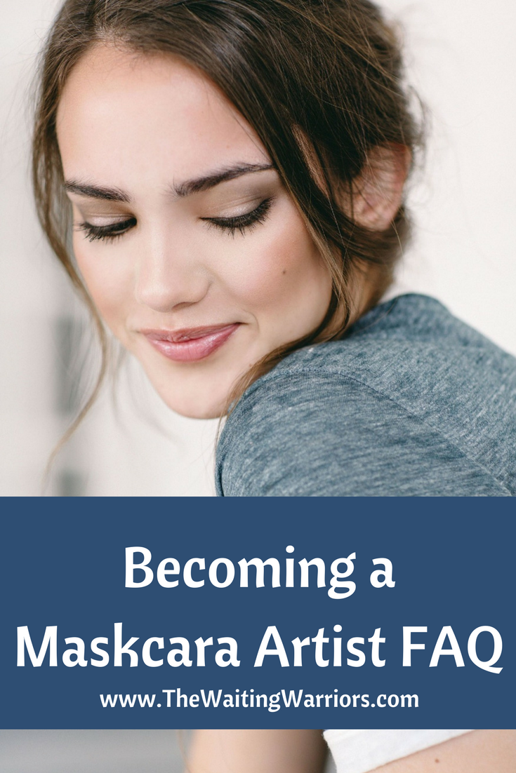 Becoming a Maskcara Artist FAQ graphic - The Waiting Warriors